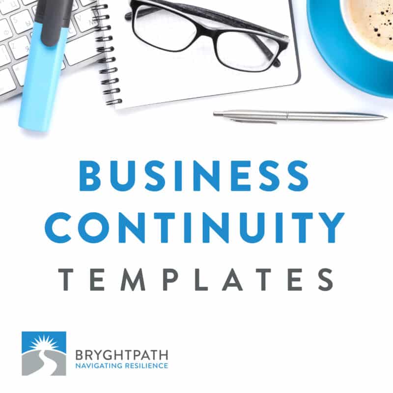 Business Continuity Plan Templates - Bryghtpath